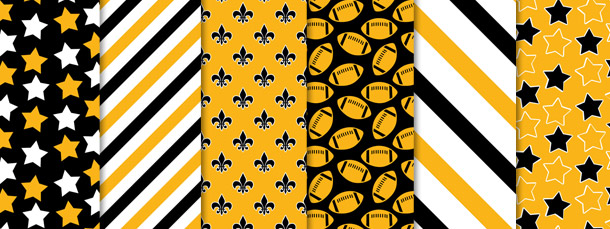 Black and Yellow Digital Papers – Part 2