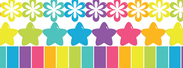 Rainbow Borders Clipart Pack