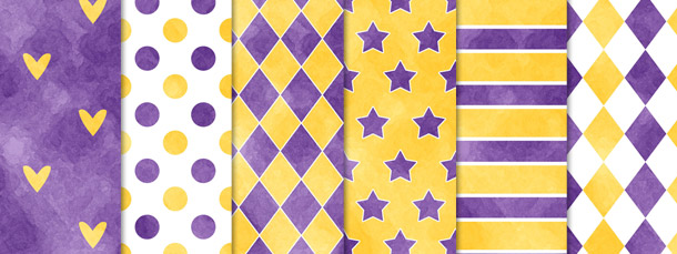 Textured Purple and Gold Digital Paper Pack
