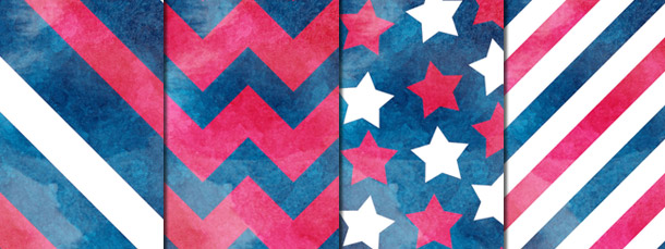 Textured Red, Blue, and White Digital Paper Pack – Part 2