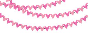 Pink Bunting Banner Clipart Pack