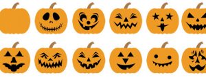 20 Jack-o-Lanterns Clipart Collection