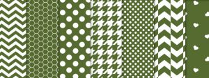 26 Dark Olive Green Digital Papers Collection