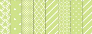 26 Pastel Lime Green Digital Papers Collection