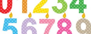 Birthday Candle Numbers Clipart Pack