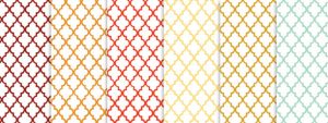 White Background Moroccan Tile Digital Paper Pack