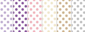 White Background Polka Dot Digital Paper Pack
