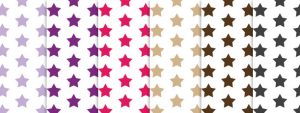 White Background Stars Digital Paper Pack